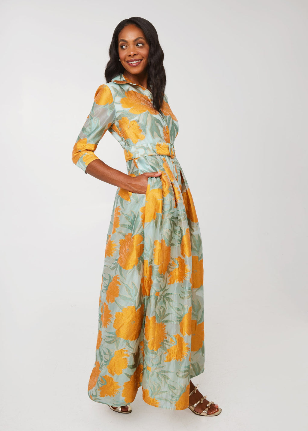 Cecilia - Rose Organza Gown – Ballin's LTD