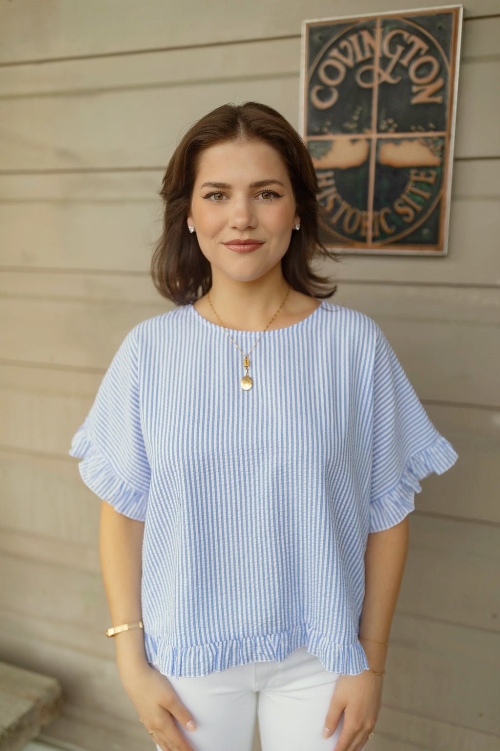 23" Cropped Ruffle Top – Ballin's LTD